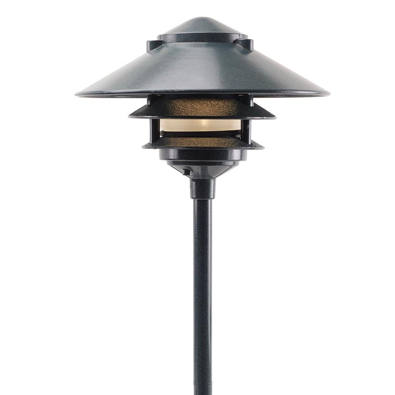 LED Large Top 3 Tier Pagoda Light Post | AQLIGHTING