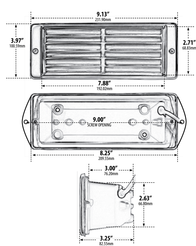 12V Stainless Steel Louvered Step Light | AQLighting