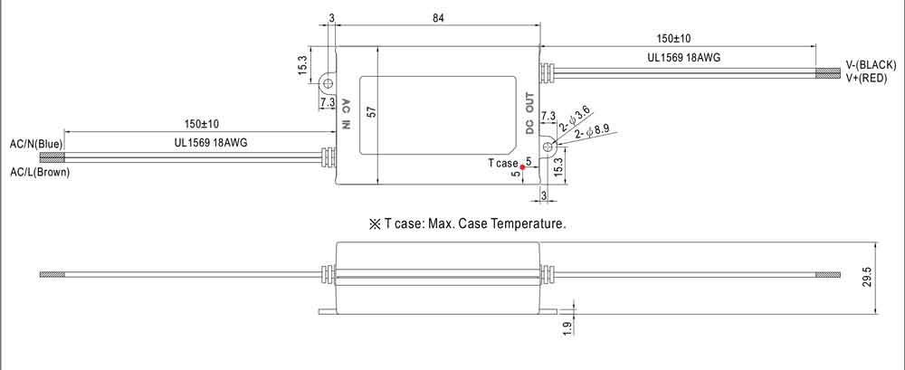 120V to 12V DC 25w Constant Voltage Single Output LED Class 2 Driver ...
