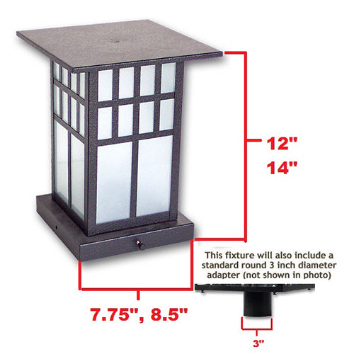 Typical Street Light Post Bottom Dimensions